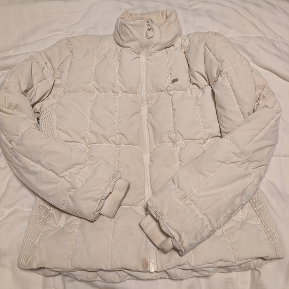Lacoste | Jackets & Coats | Lacoste Womens Cream Puffer Jacket | Poshmark